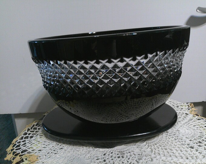 Waterford John Rocha Black Crystal Bowl - Etsy