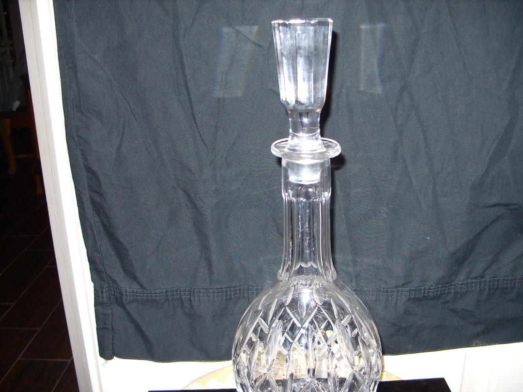 Wedgewood Crystal Wine Decanter - Etsy
