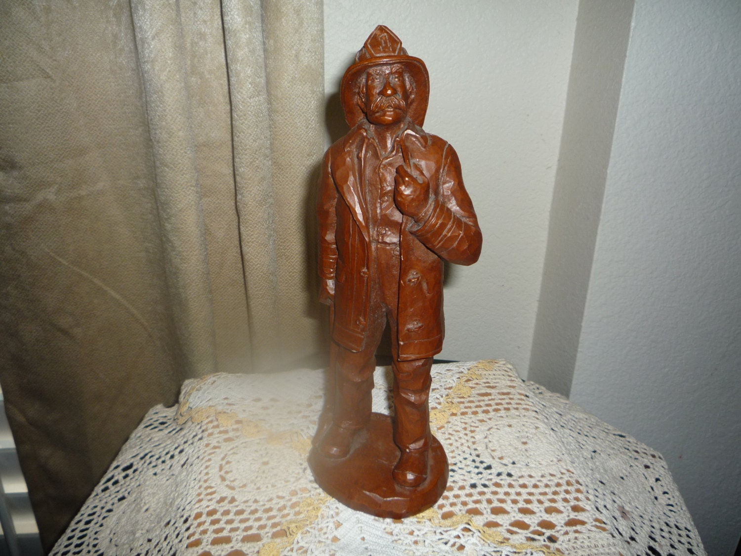 Red Mill Fireman Sculpture - Etsy