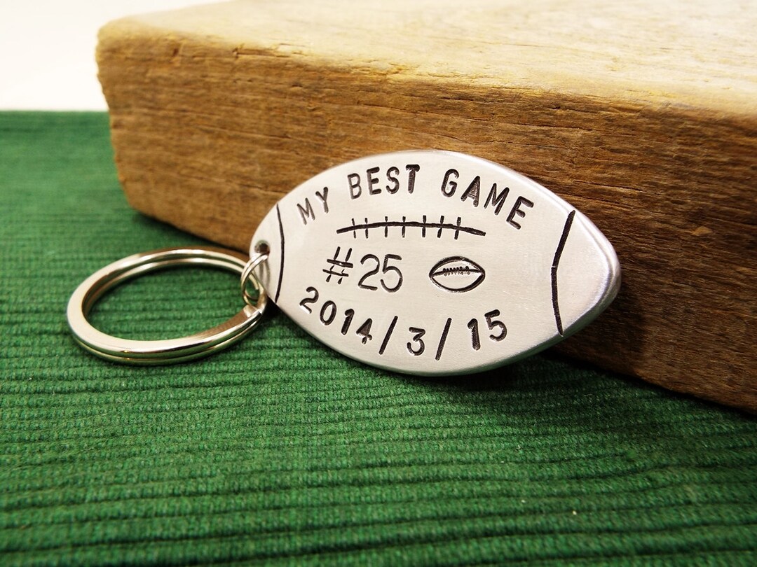 Football Personalized Keychain - American Handmade Football Shape ...