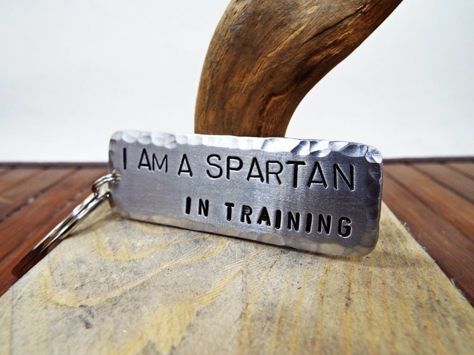 I Am A Spartan in Training Keychain Personalized | Etsy