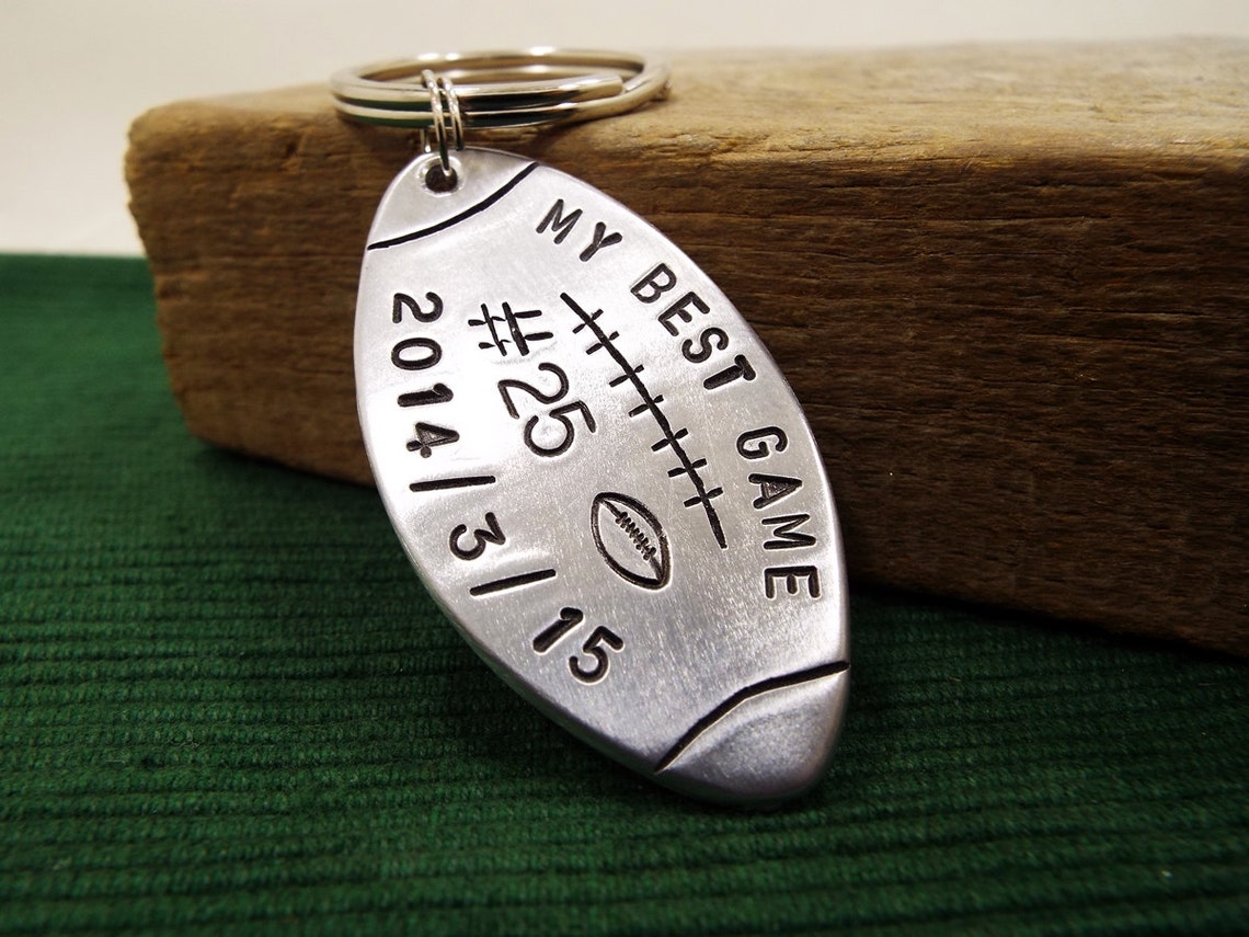 Football Personalized Keychain American Handmade Football - Etsy