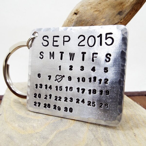 Calendar Keychain - Etsy