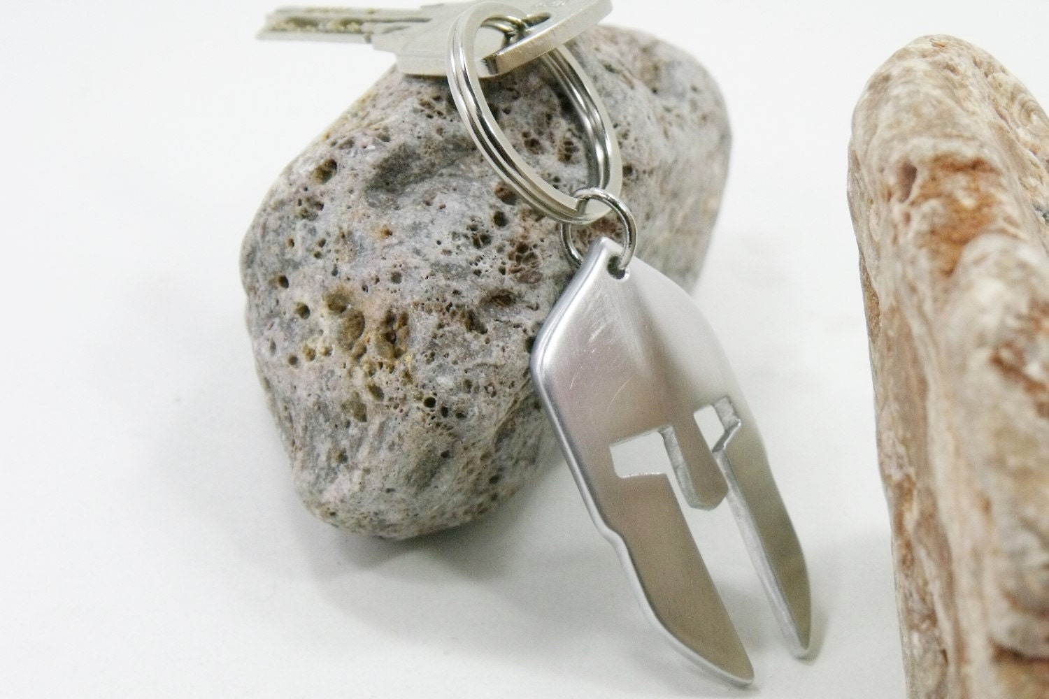 Spartan Helmet Keychain Aluminum Handmade Keychain King - Etsy