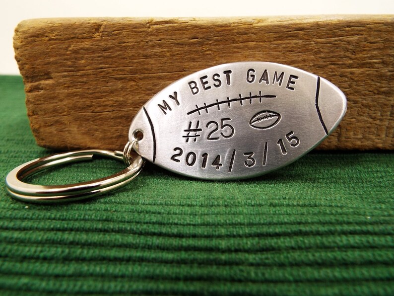 Football Personalized Keychain American Handmade Football - Etsy
