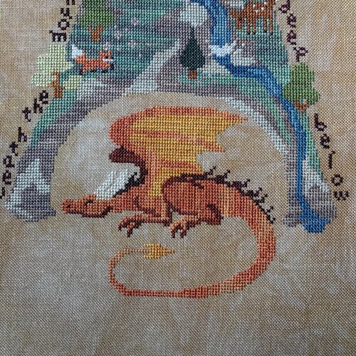 Spring Dragon Seasonal Dragon Cross Stitch Pattern INSTANT - Etsy