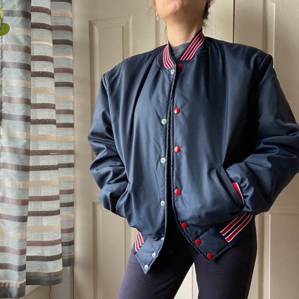 Red and Blue Varsity Jacket - Etsy