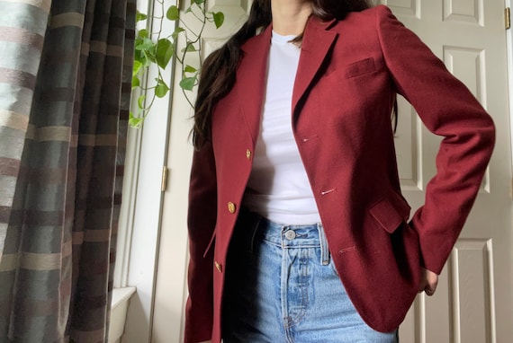 Red Wine Blazer — Vintage HQ