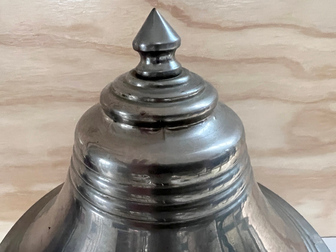 Art Deco Style Sphere Base Table Lamp With Metal Shade - Etsy