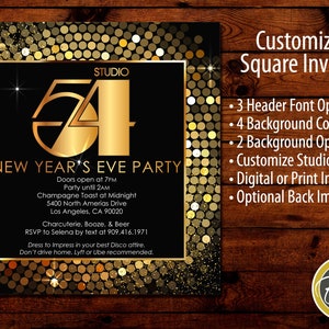 Mirror Ball: Birthday Invitation Plum. DIY Printable - Etsy