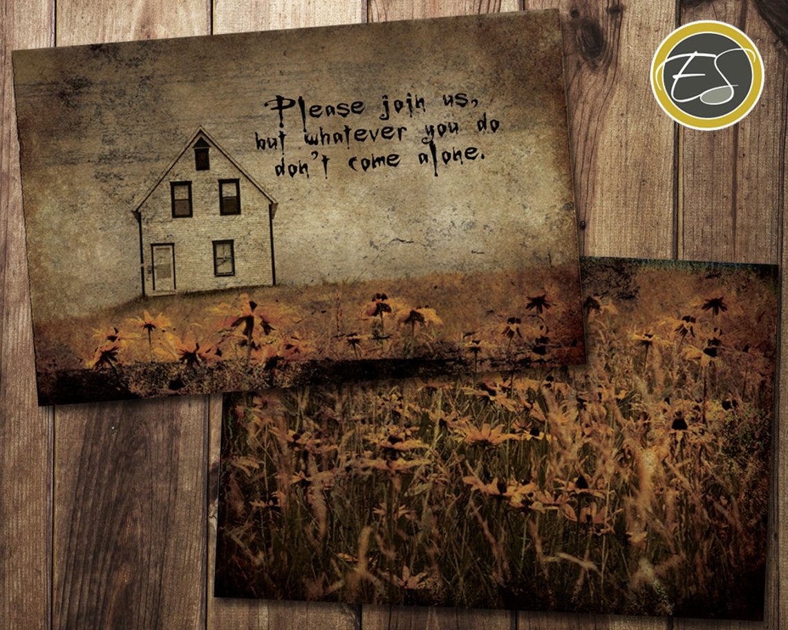 Halloween Invitation: Slaughter Field House. DIY Printable, Digital ...