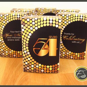 Studio 54 Favor Box: Black. DIY Printable - Etsy