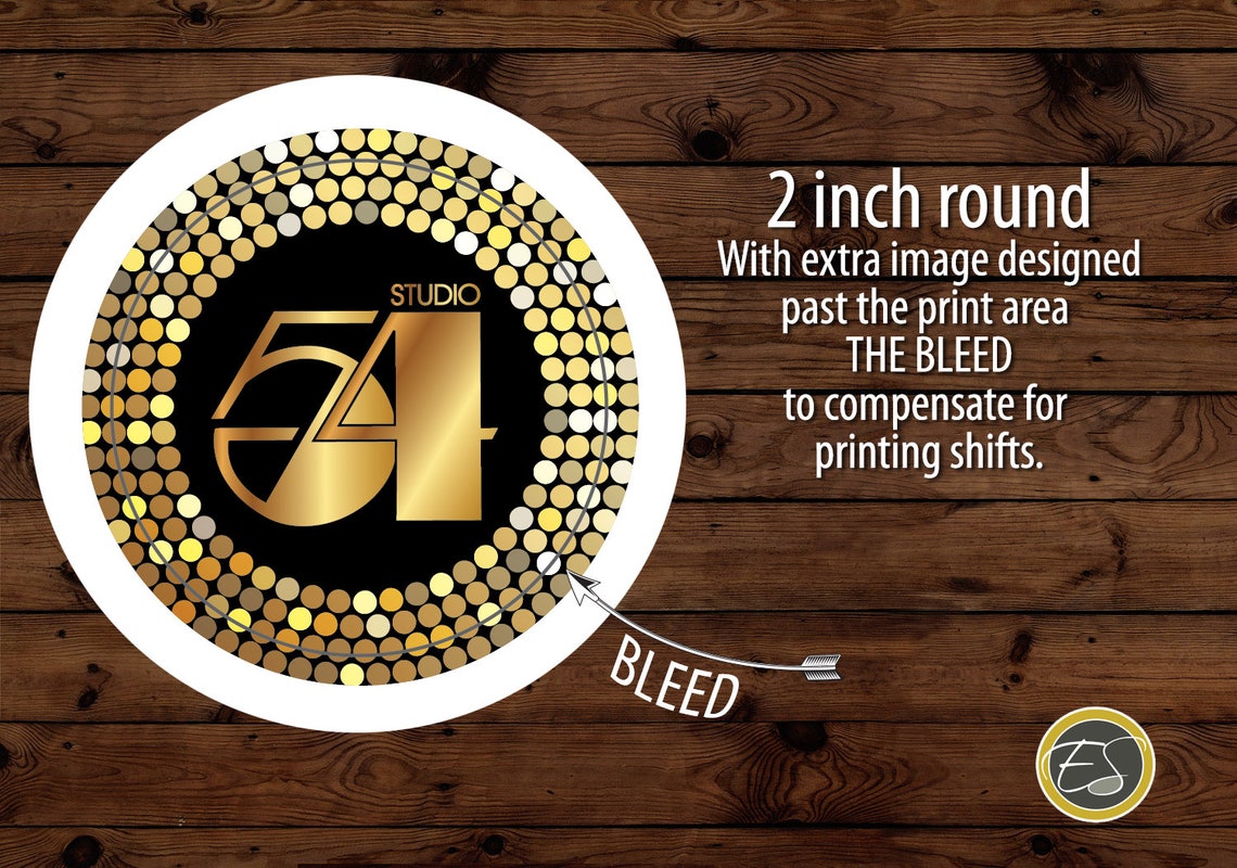2 Inch Studio 54 Round Labels: Digital Download - Etsy