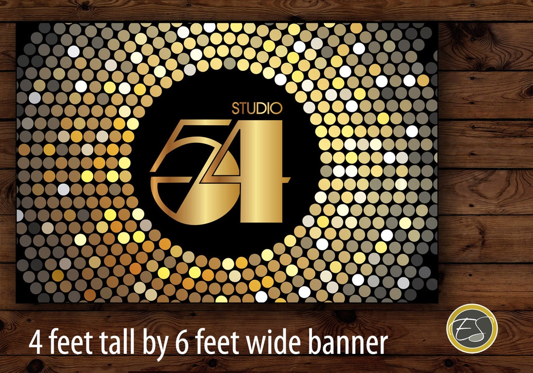 Studio 54 Party Banner: Digital Download - Etsy