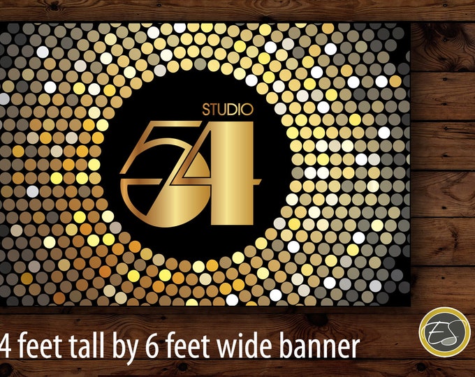 Studio 54 Party Banner: Digital Download | Etsy