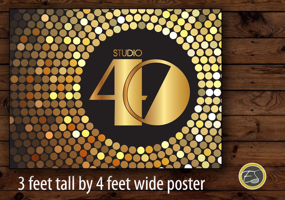 Studio 40 Party Poster: Digital Download - Etsy