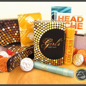 Girls' Night Out Favor Box: Mirror Ball in Black. DIY Printable - Etsy