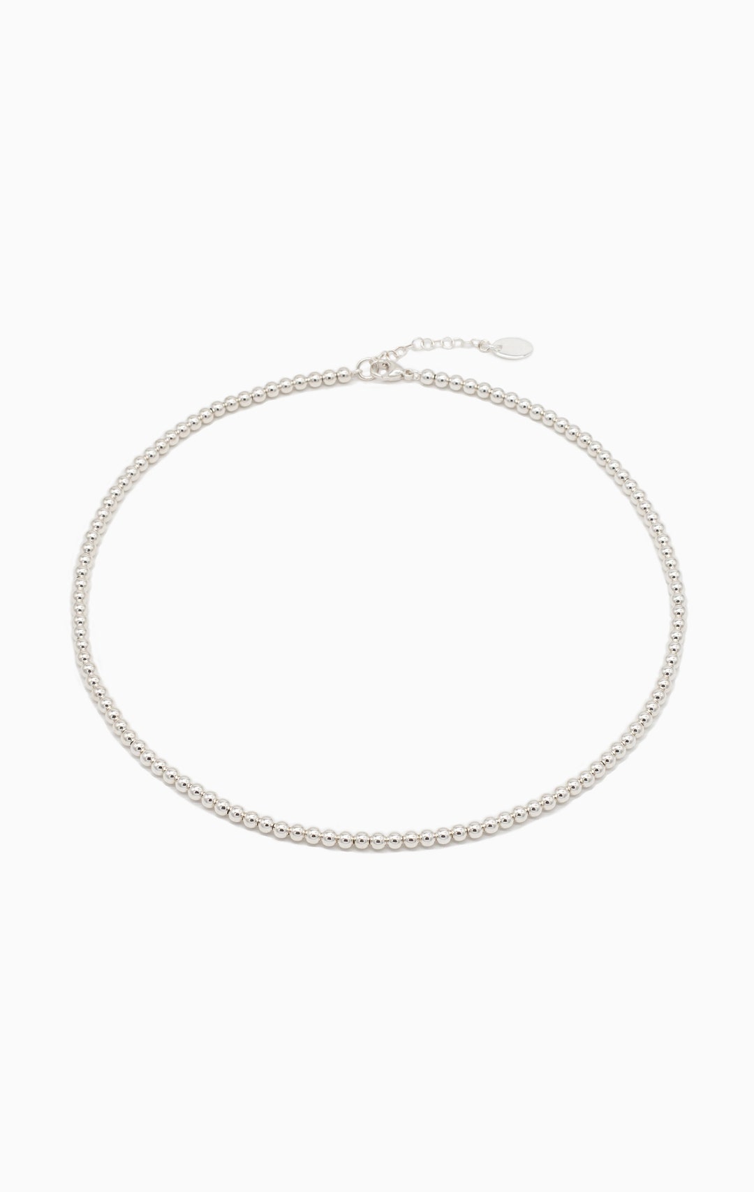 Silver Ball Chain, Silver Pearl Chain, Real Silver Pearl Chain, Silver ...