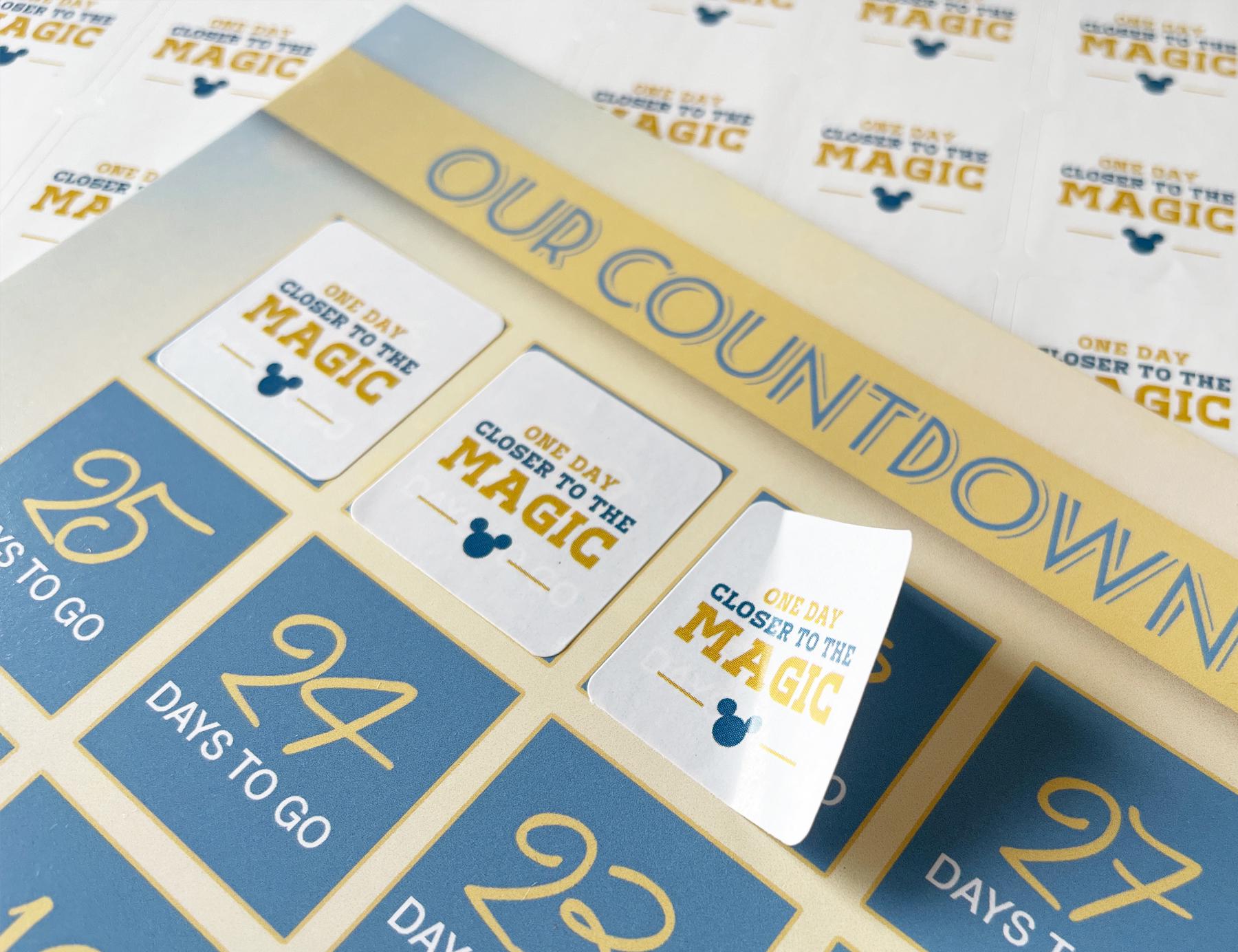 Disney Holiday/vacation Countdown Chart | 30 Day Countdown Calendar ...