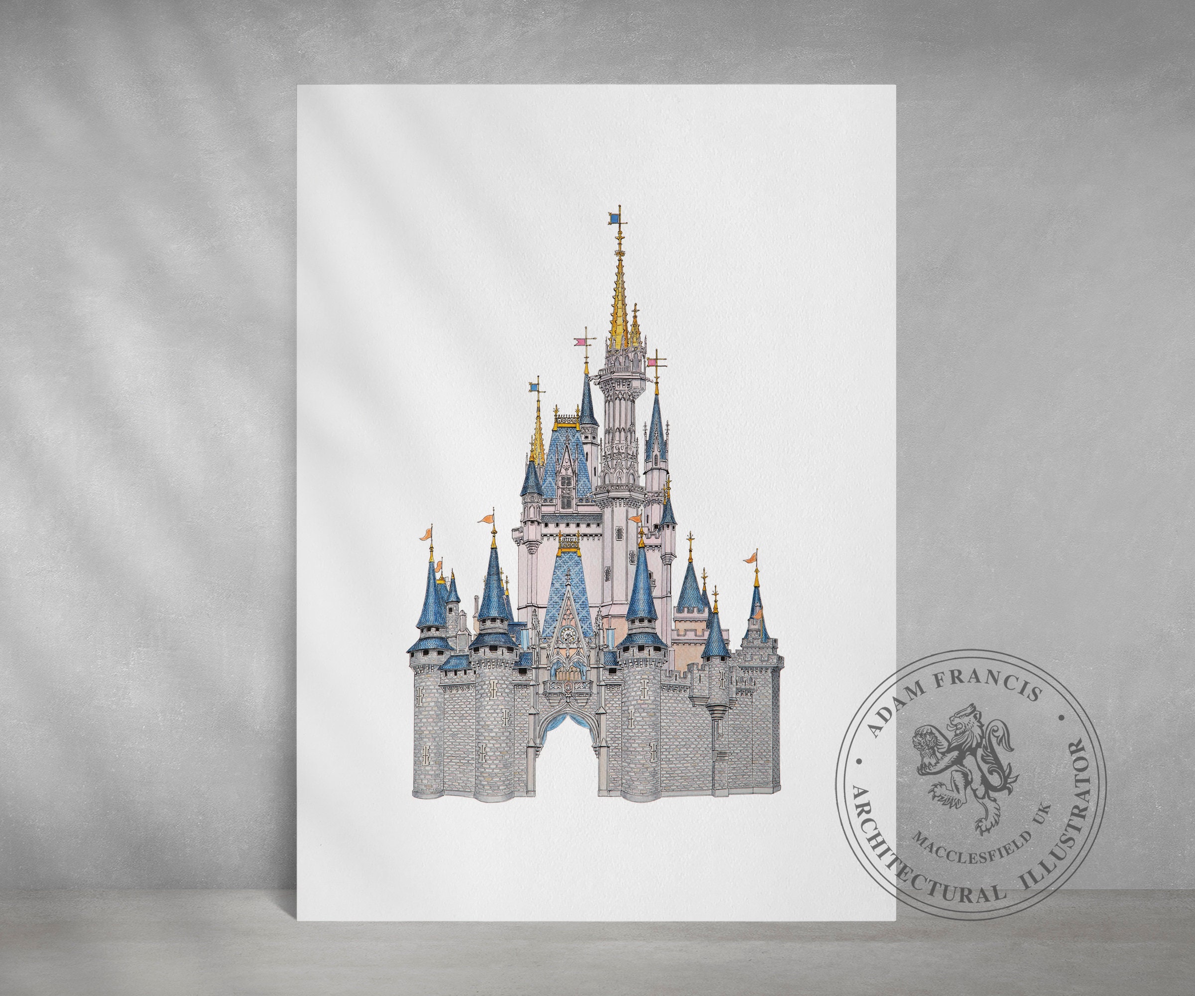 How To Draw A Disney Castle