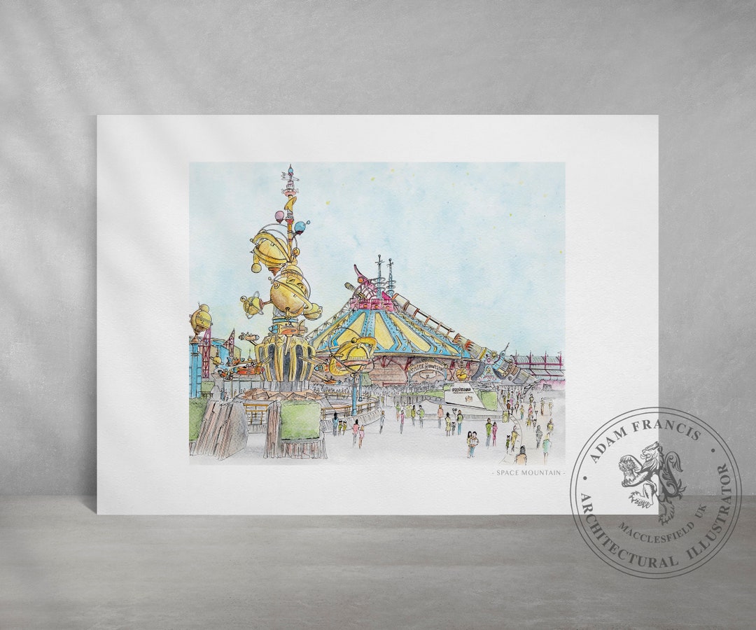 Space Mountain Discoveryland Disneyland Paris PRINTS - Etsy