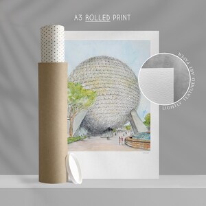 EPCOT Center Spaceship Earth | ART Prints Available From My Detailed ...