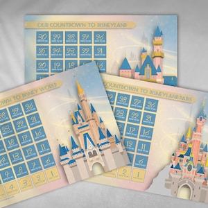 Disney Holiday/vacation Countdown Chart | 30 Day Countdown Calendar ...