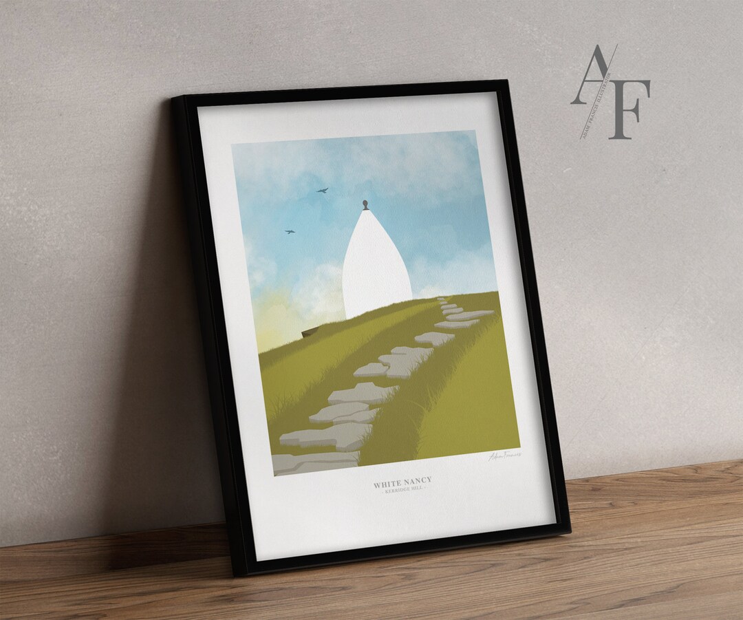 WHITE NANCY Illustrated Prints | Great Gift for Macclesfield ...