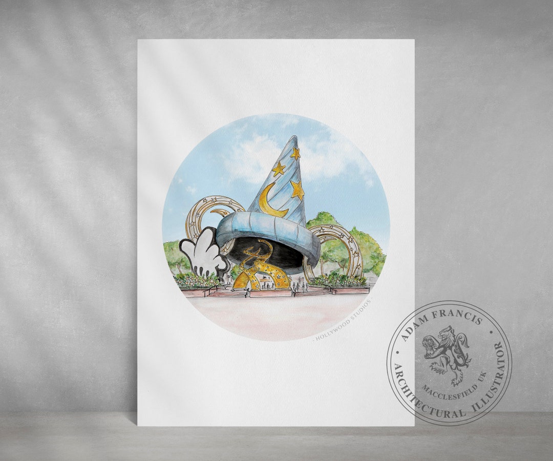 Disney's Hollywood Studios ART PRINTS From My Detailed Pen Drawing ...