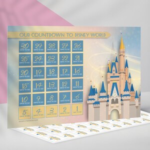 Disney Holiday/vacation Countdown Chart | 30 Day Countdown Calendar ...