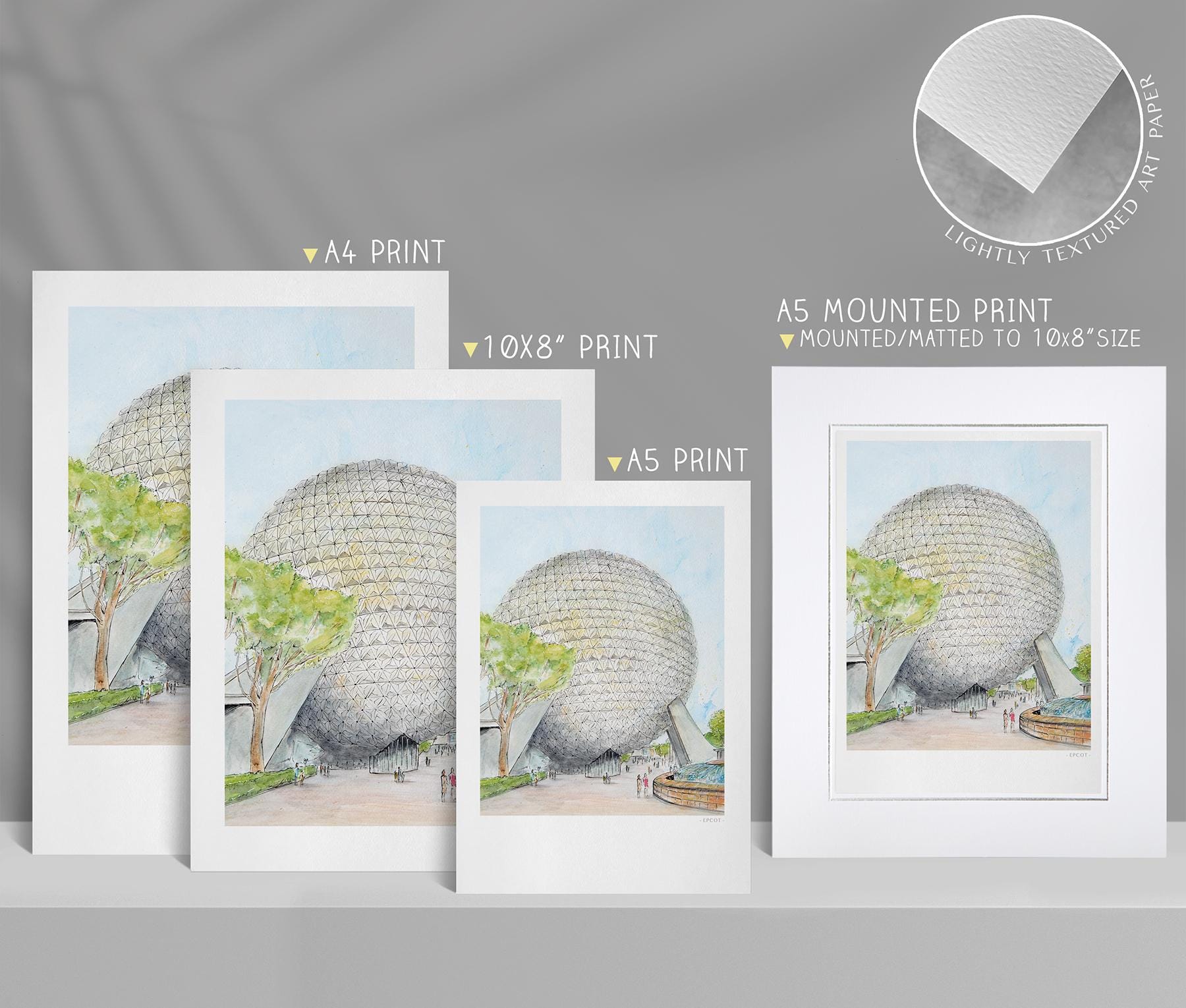 EPCOT Center Spaceship Earth | ART Prints Available From My Detailed ...