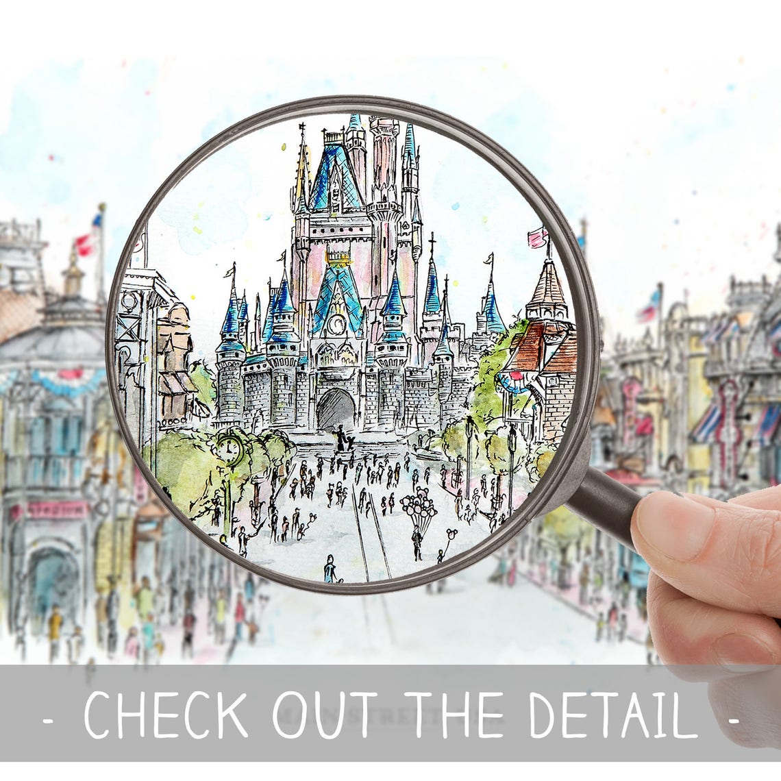 Main Street USA Disney World PRINTS AVAILABLE from my | Etsy