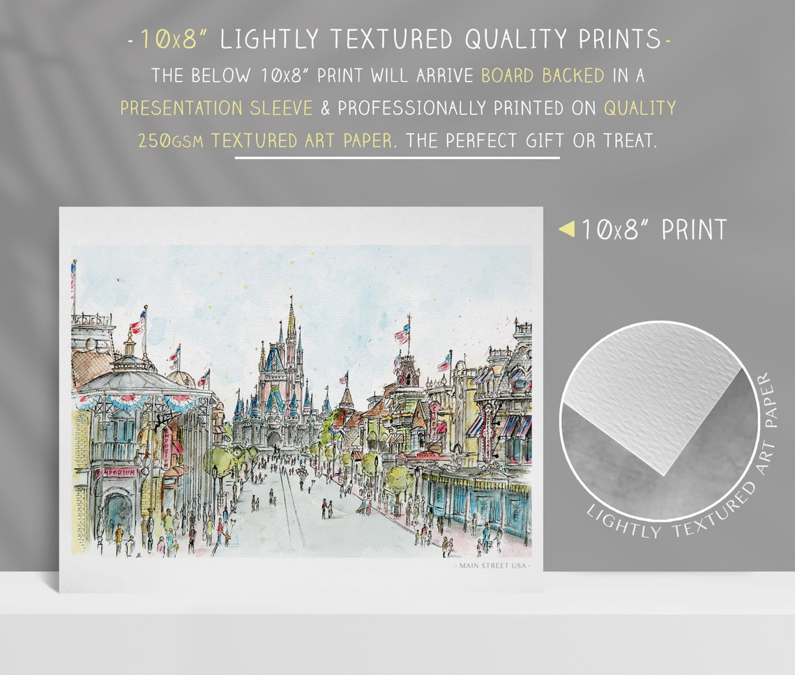 Main Street USA Disney World PRINTS AVAILABLE from my | Etsy