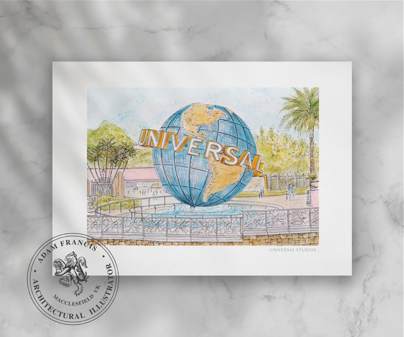 Universal Studios PRINTS AVAILABLE from my original drawing | Etsy