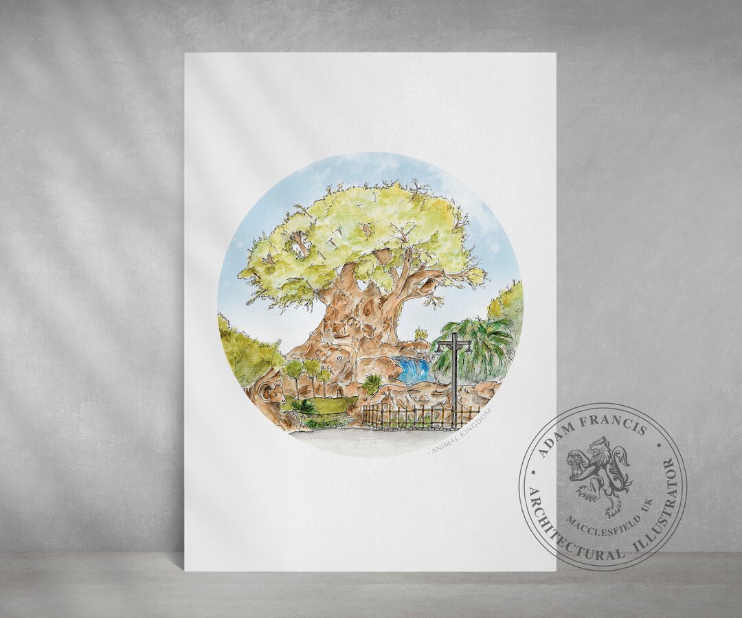 Disney's Animal Kingdom Tree of Life Art Print. Taken - Etsy