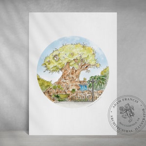 Disney's Animal Kingdom Tree of life Art Print. Taken | Etsy