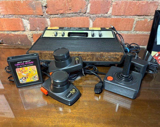 1980 Sears Video Arcade Atari Console, Controllers and Game - Etsy