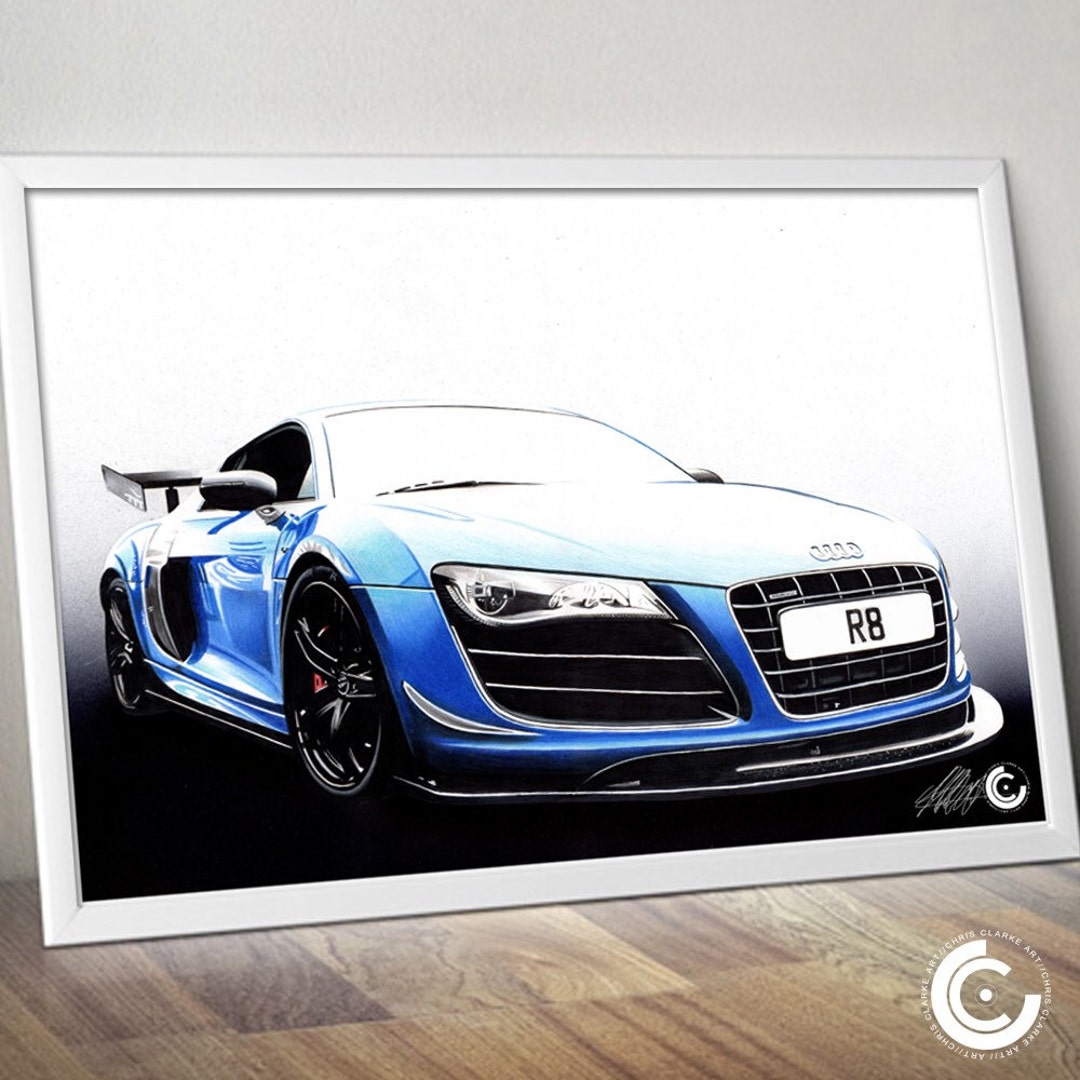 Audi R8 Limited Edition Print Personalise Plate - Etsy
