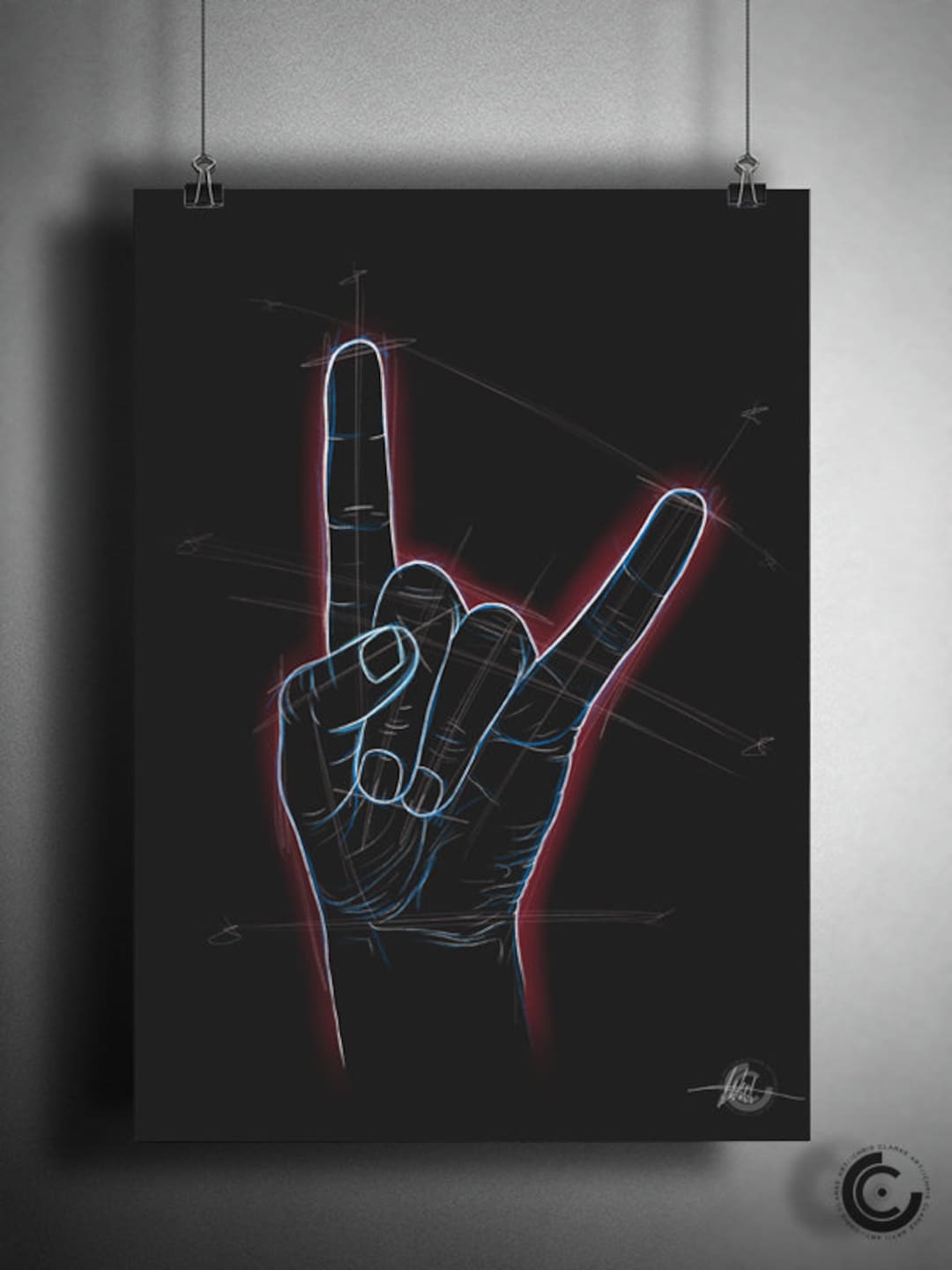 Rock Hand Limited Edition Print - Etsy