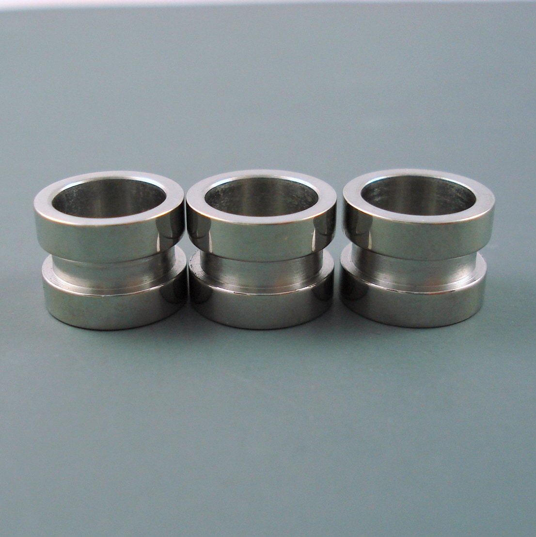 Stainless Steel Beads 8MM Hole Grooved Column Bead for | Etsy