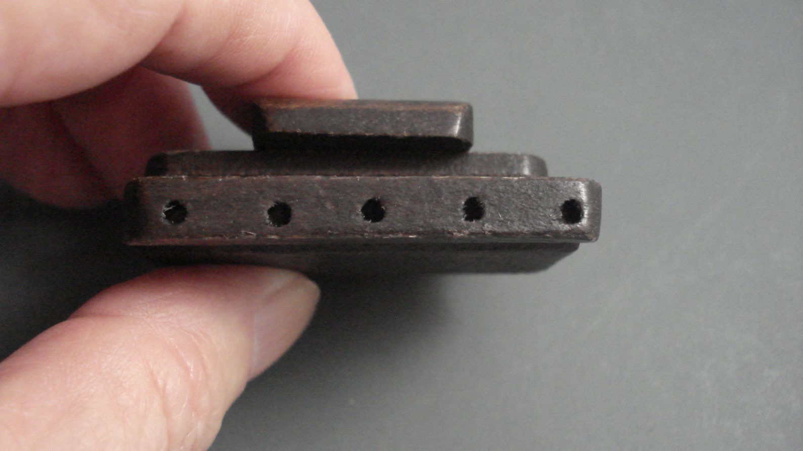 Wood Buckle Clasp Large Brown Wood Hook Clasp Five Strand - Etsy