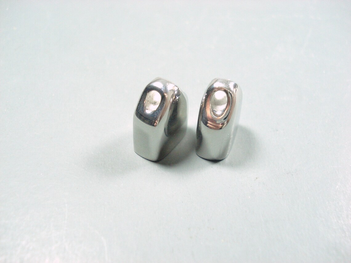 6mm X 12mm Oblong Stainless Steel End Cap TWO Pieces Cap for - Etsy