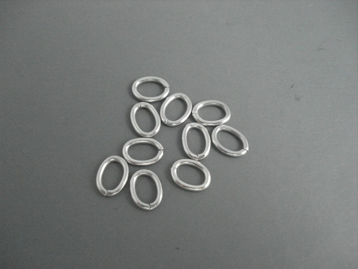 Stainless Steel Oval Jump Ring, 20 Stainless Steel 16g Oval Jump Ring ...