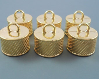 Large End Cap 14MM Silver Finish Ornate Caps for Leather or | Etsy