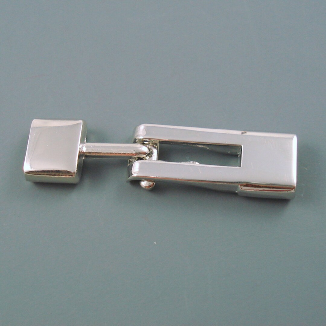 Toggle Flat End Cap Clasp, Silver Finish 47.5MM X 12.5MM Clasps ...