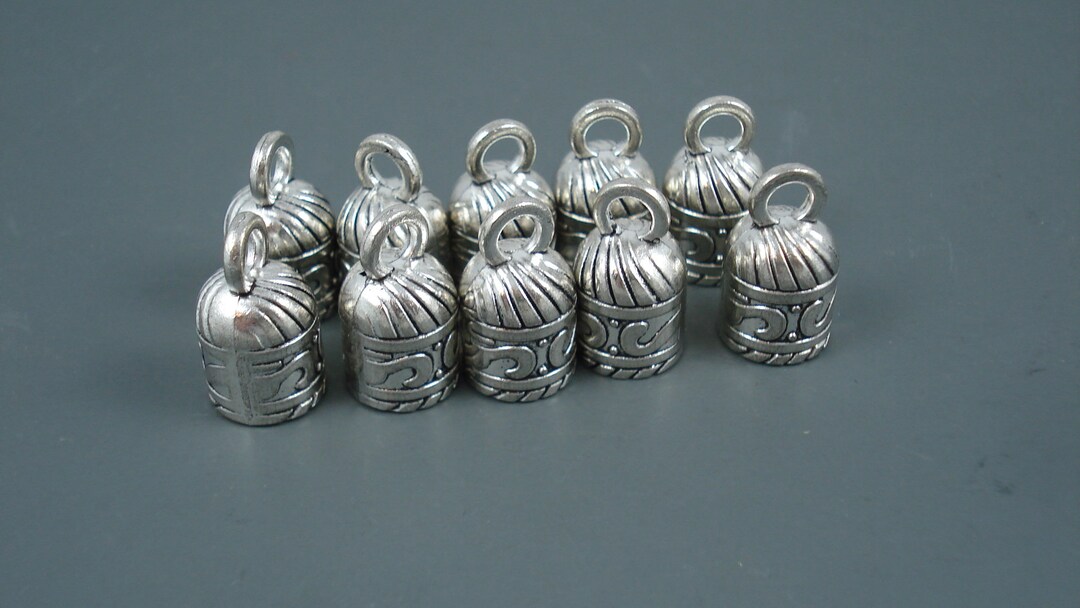 8MM End Cap, Domed Alloy Cap, Ten Caps for Leather or Cord, Large End ...