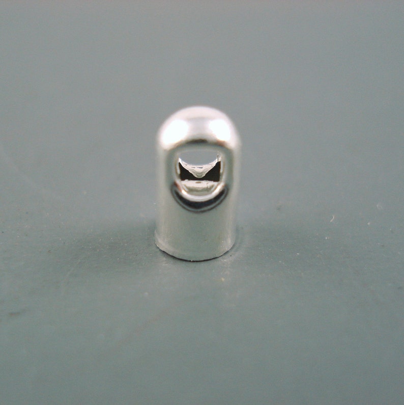 3MM End Cap Ten Platinum Silver Caps for Leather or Cord - Etsy