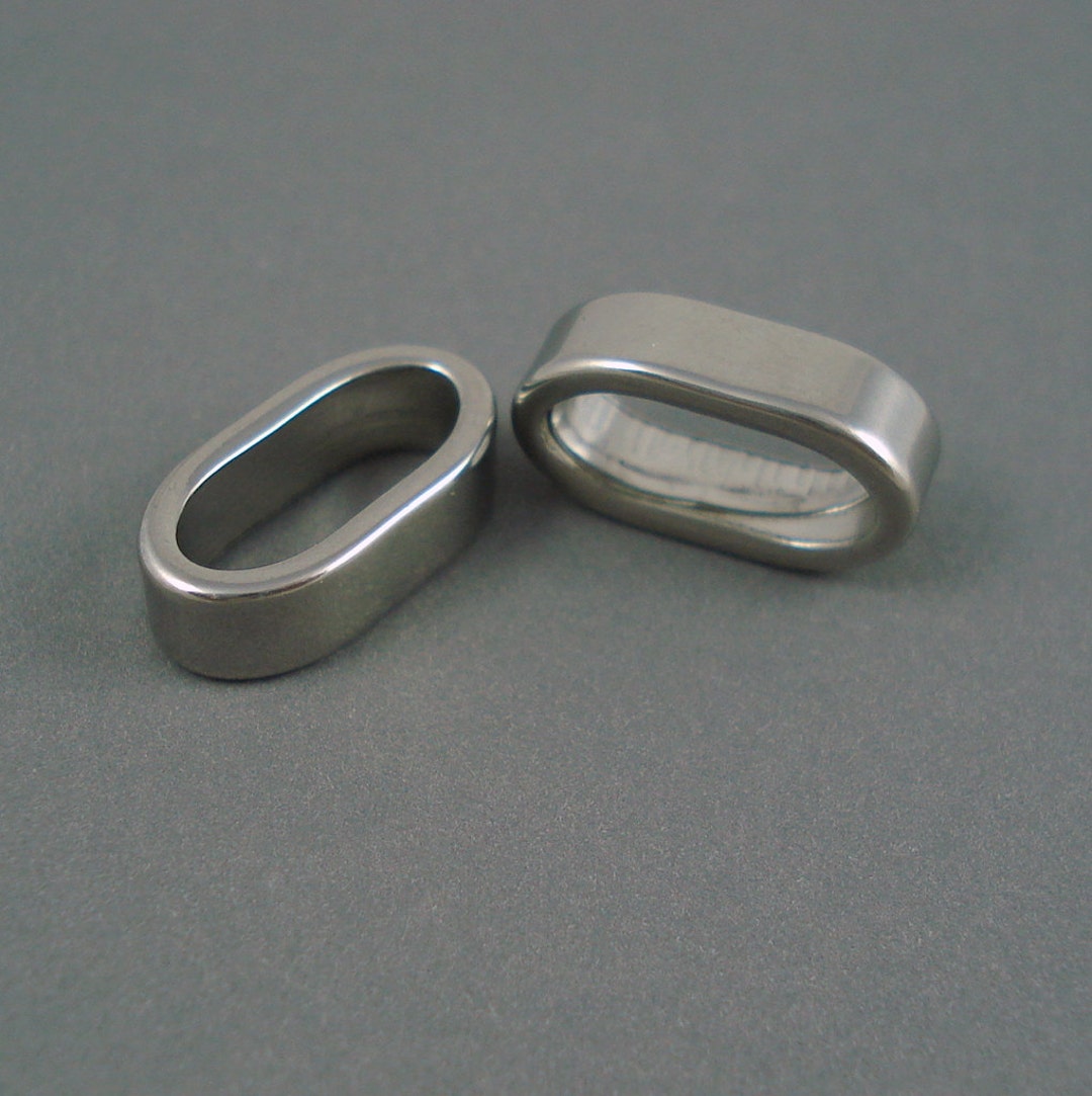 Stainless Steel Slide, TWO Pieces 7MM X 13MM Inside Diameter Slide ...