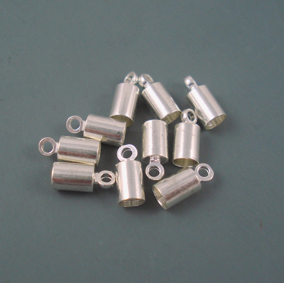 3MM End Cap, TEN Caps for Leather or Cord, Simple 3mm Cap (CAP3-0035 ...