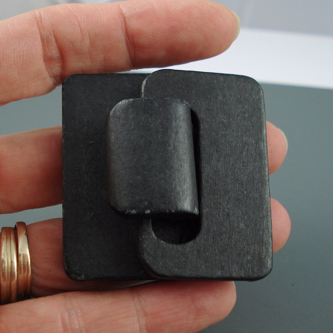 Wood Buckle Clasp Large Black Wood Hook Clasp Five Strand - Etsy